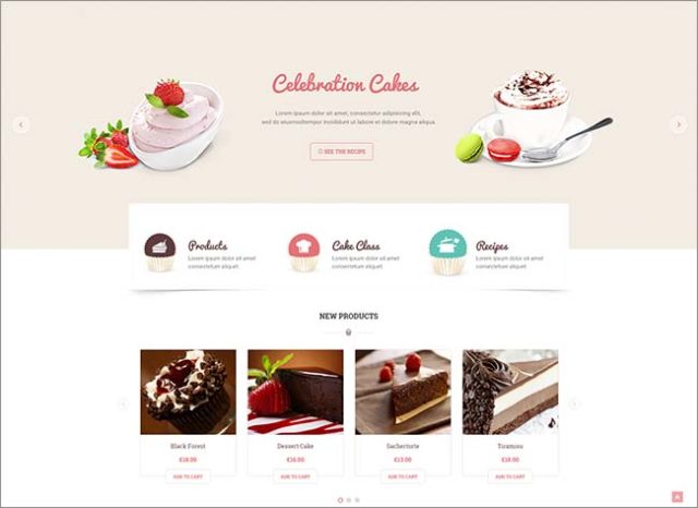 Beautiful Cake Website Templates - Restaurant Marketing Agency ...