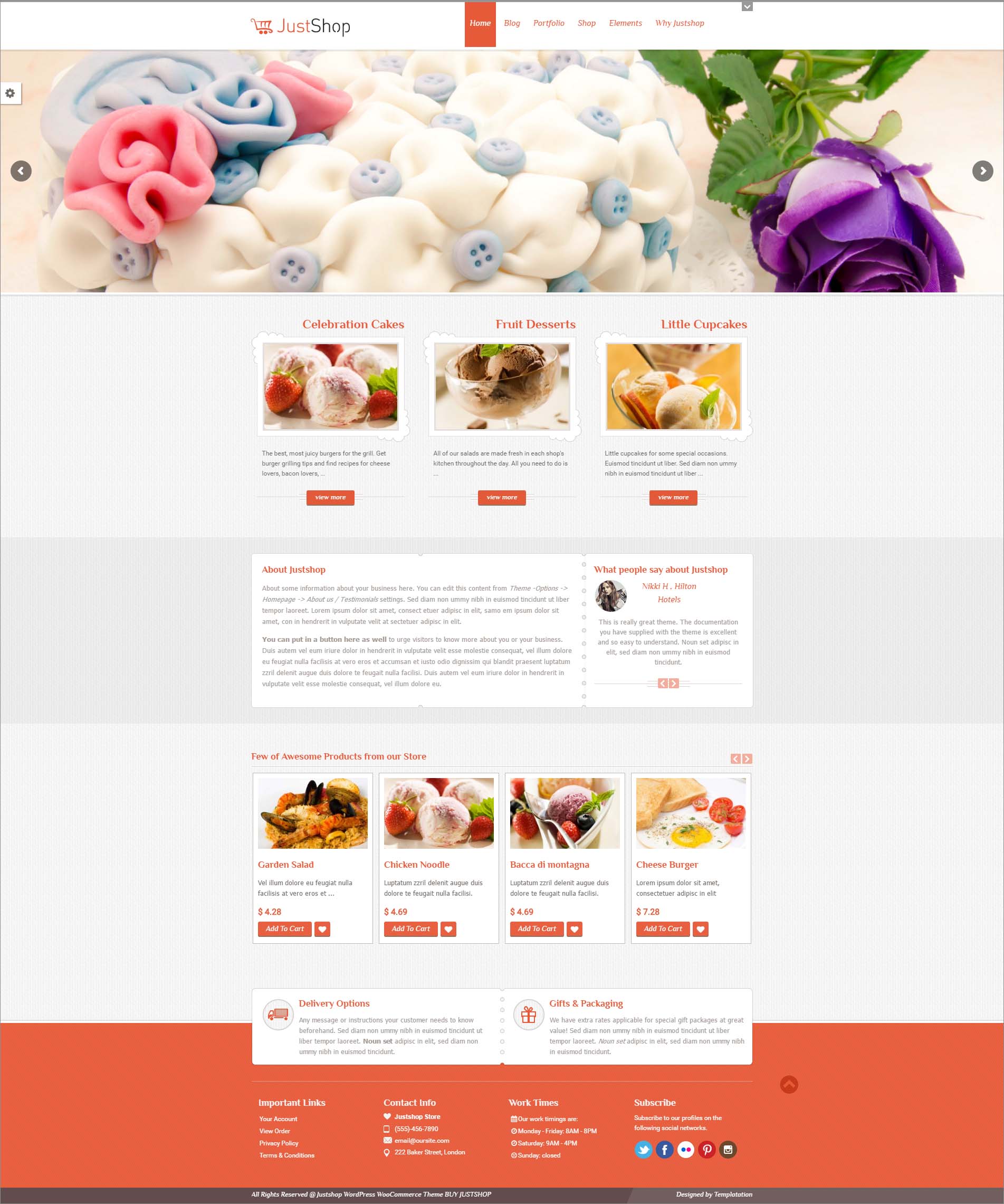 Beautiful Cake Website Templates - Restaurant Marketing Agency ...